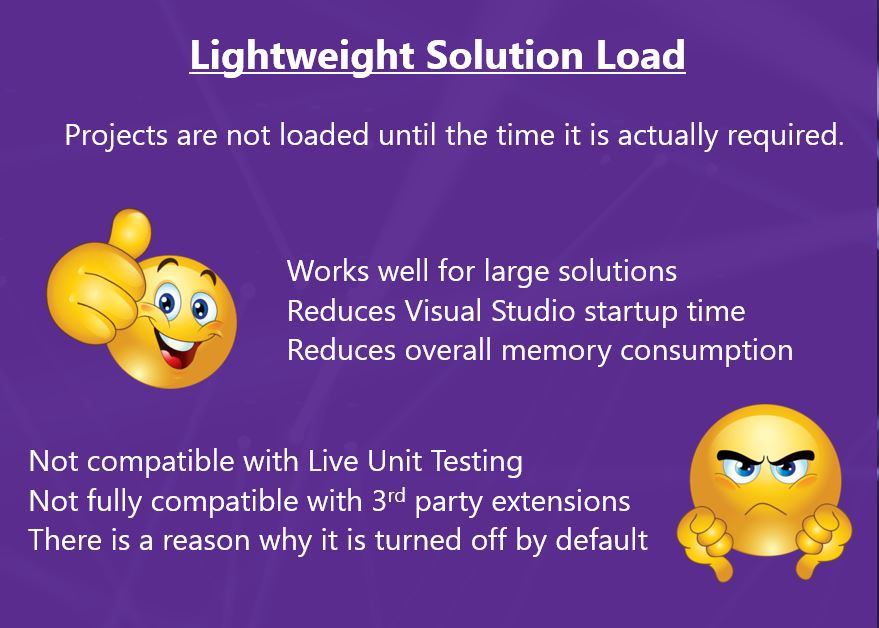 Issues with Lightweight Solution Load in Visual Studio 2017 – samirbehara
