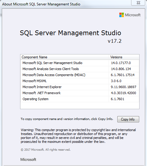 SSMS 2017 – Number of affected rows – samirbehara
