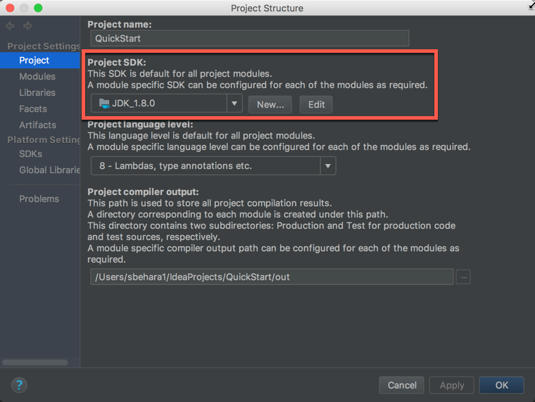 IntelliJ IDEA Error – Cannot run program – No such file or directory – samirbehara