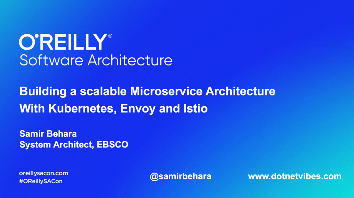 Speaking at O’Reilly Software Architecture Conference 2019 – samirbehara