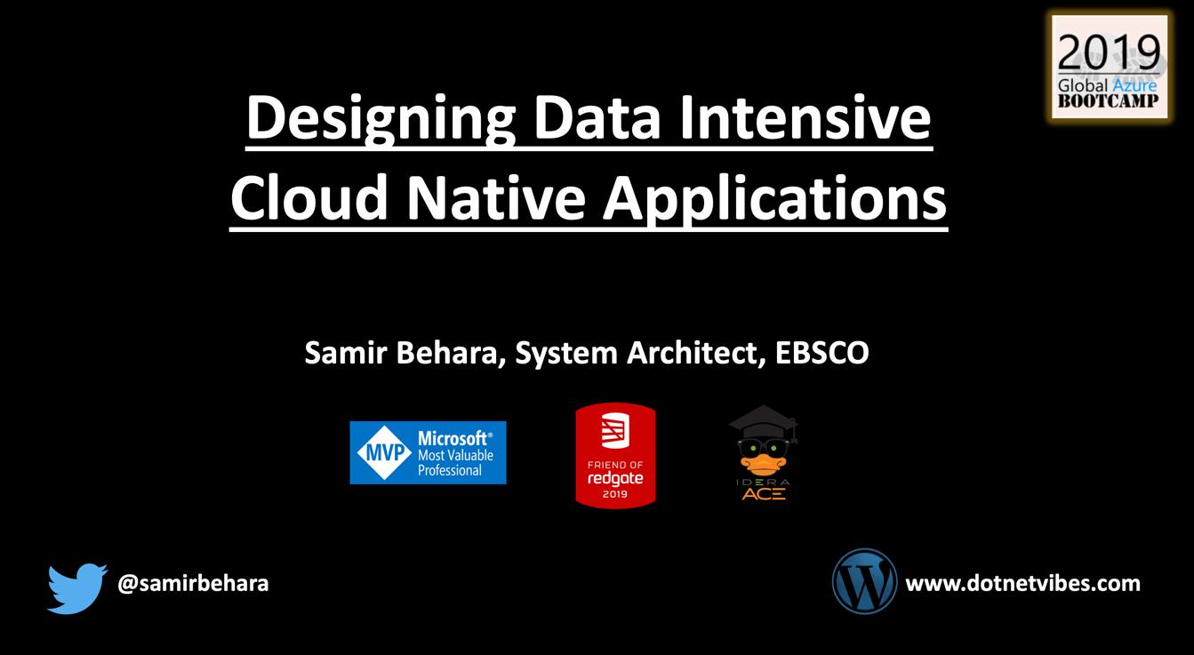 Designing Data Intensive Samir Behara – samirbehara