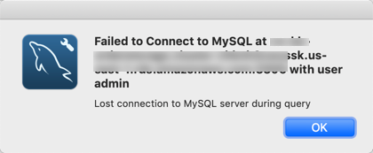 Lost connection to MySQL server during query – samirbehara